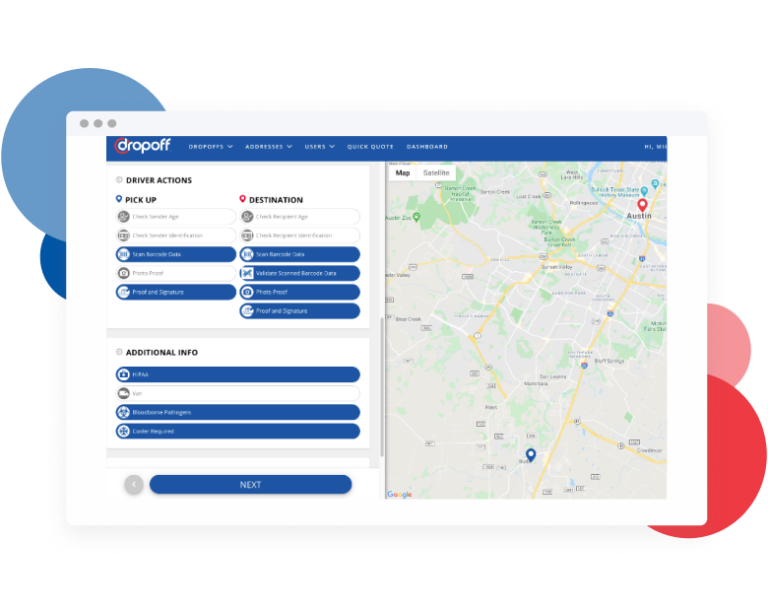 Courier Service in Phoenix, AZ - Dropoff